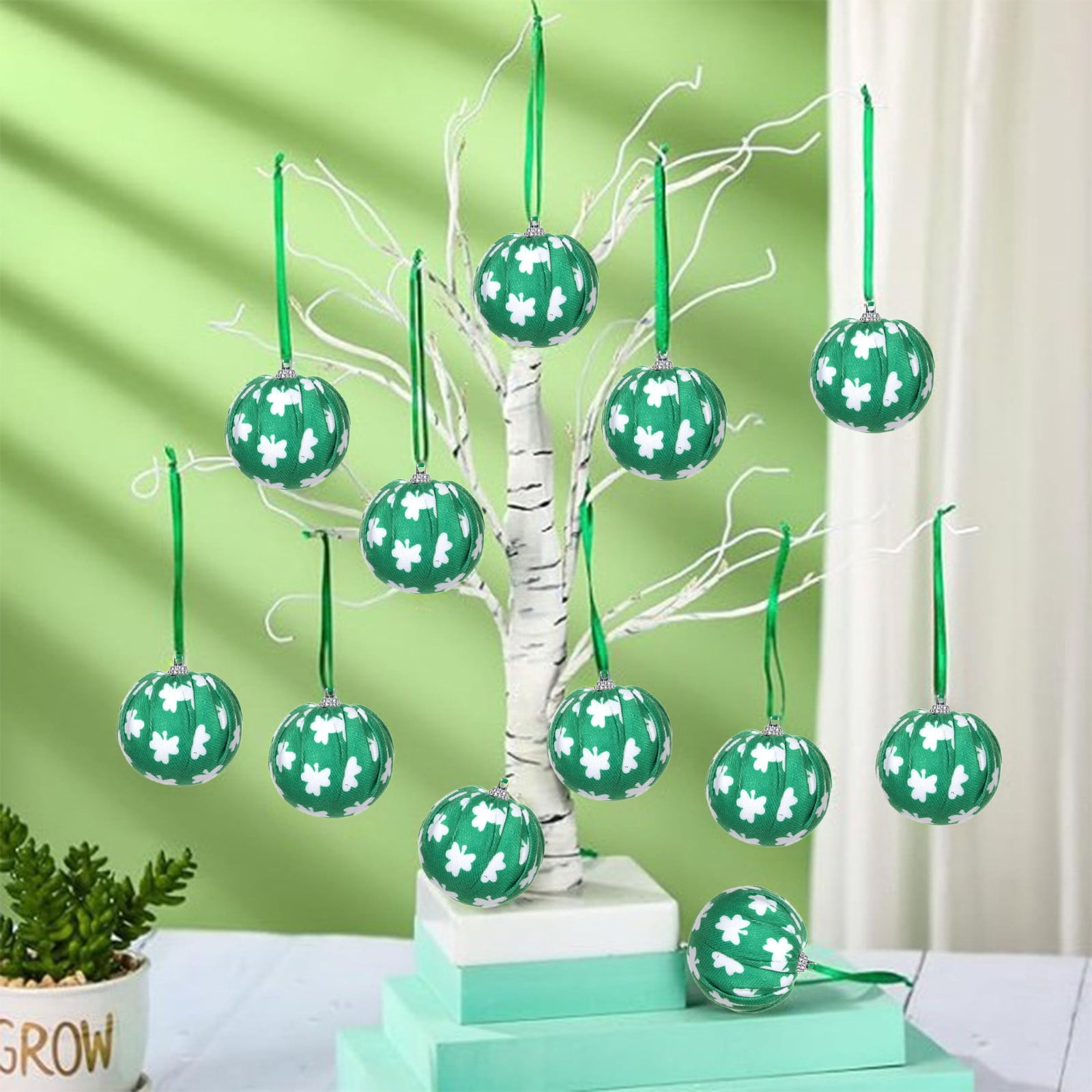 Fzsteel St. Patrick's Day Handmade Fabric Ball Decorative Pendants - 3 ...
