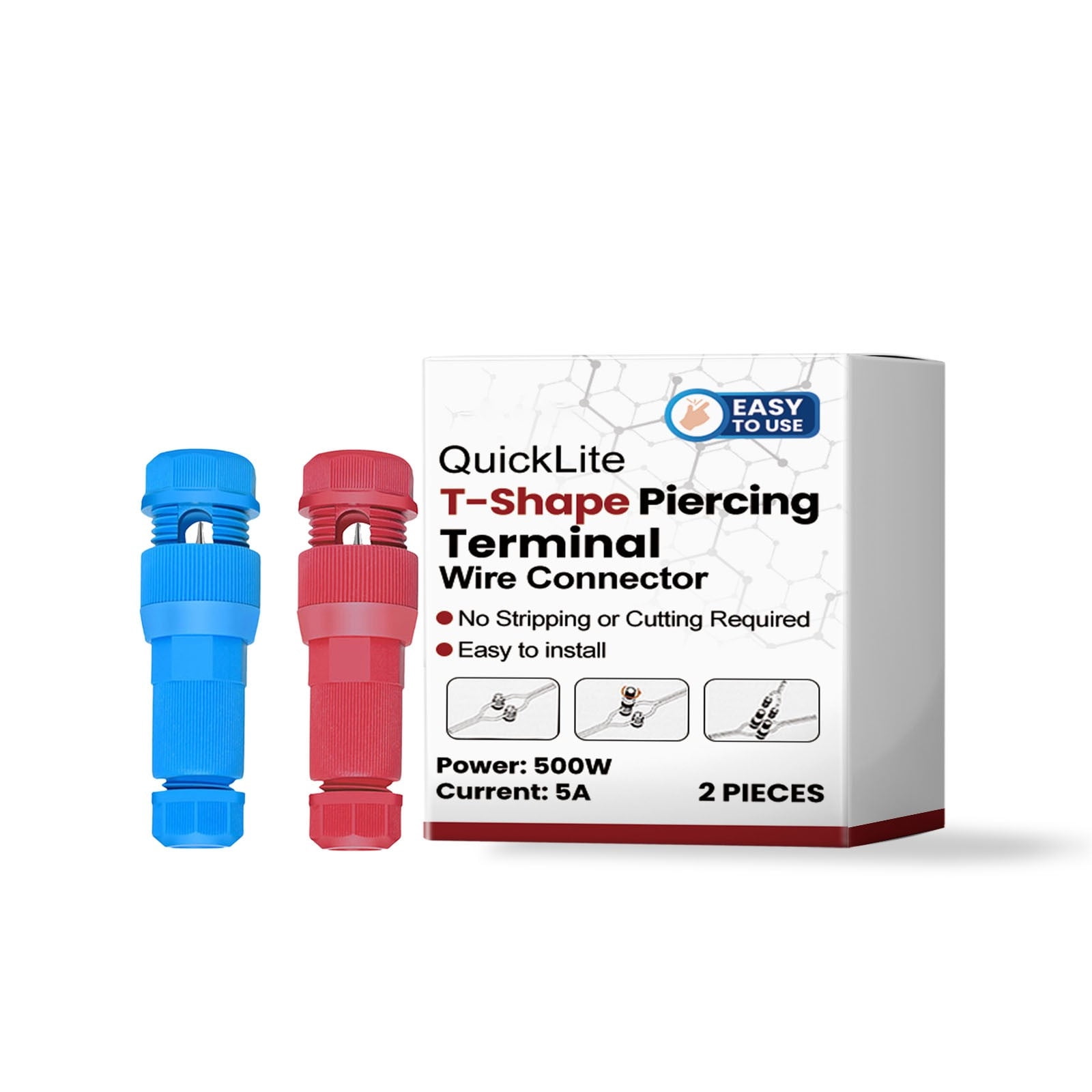 Fzsteel T-Type Piercing Terminal Connector - Secure Electrical ...