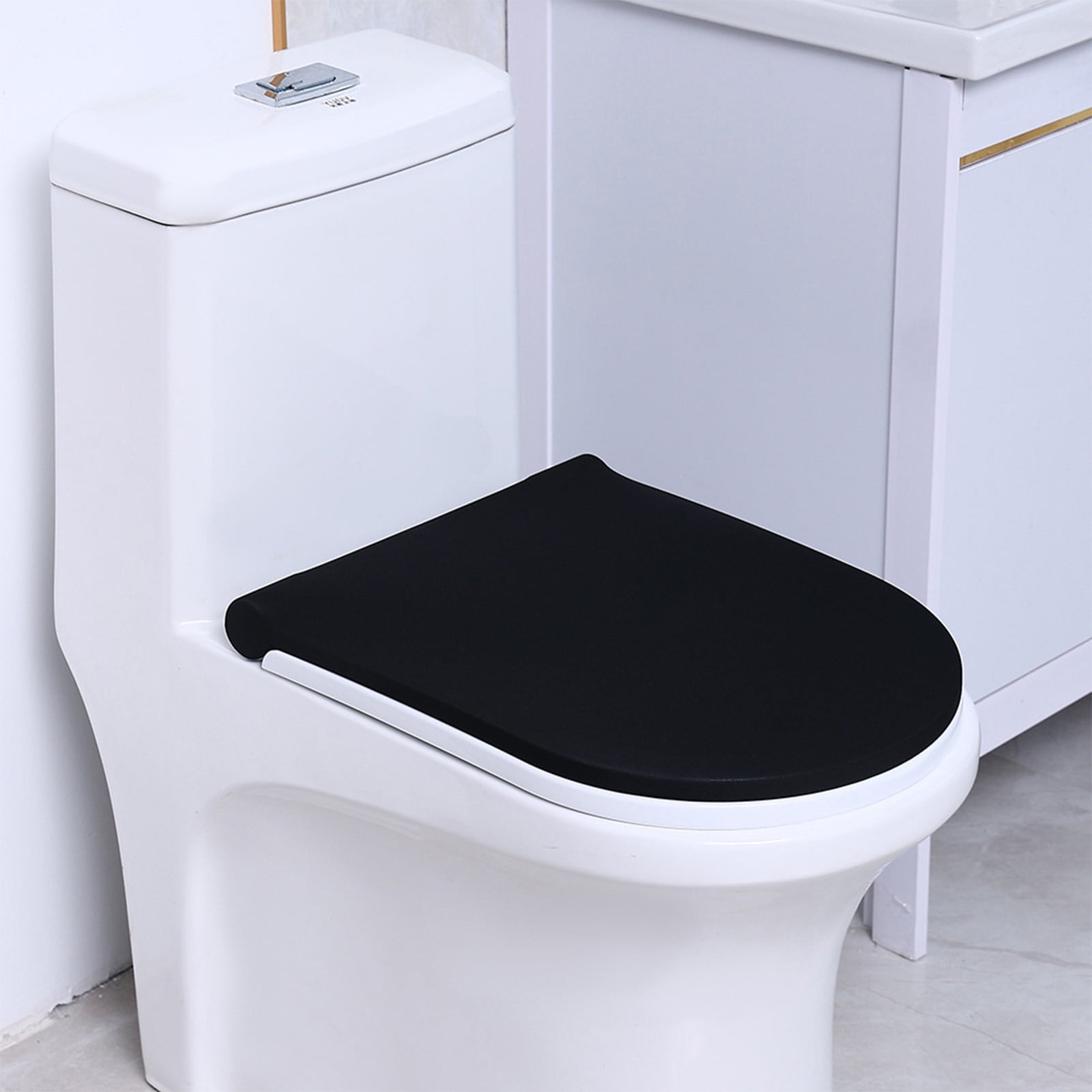Fzsteel Toilet Lid Cover Elastic Stretchable Design Nylon Spandex ...