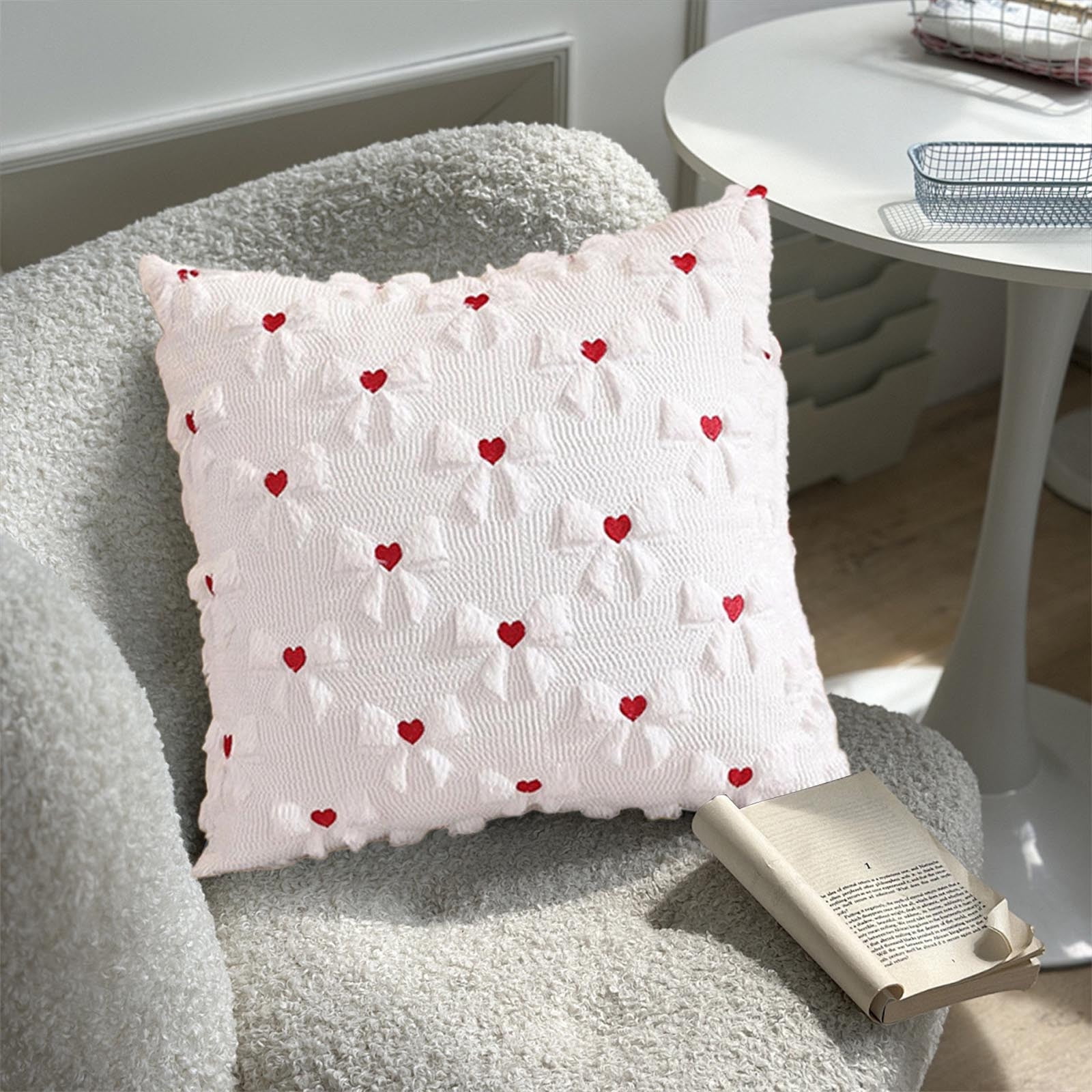 Fzsteel Valentine's Day Themed Throw Pillow Cover Romantic Design ...