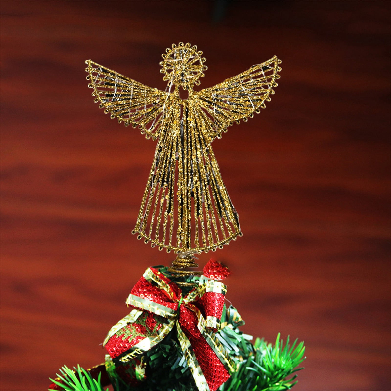Fzsteel Vintage Metal Christmas Tree Topper Star with Hollow Iron ...