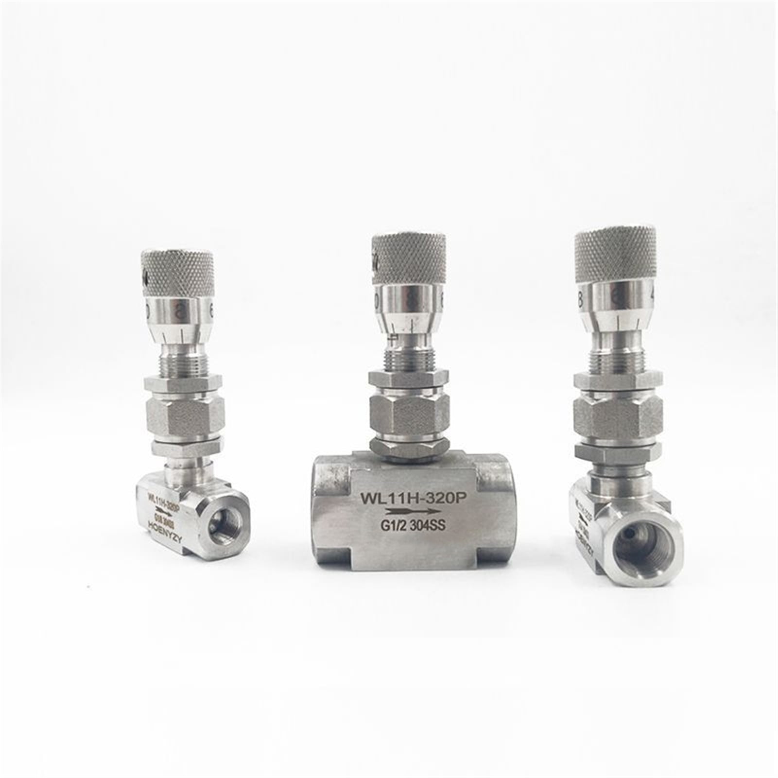 G 1/8" 1/4" NPT 1/2" Stainless Steel 304 Needle Valve,PN16 Micro ...