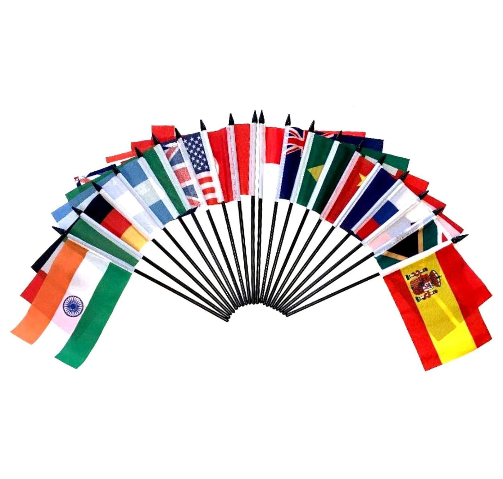 G-20 (Group of 20) WORLD FLAG SET--20 Polyester 4"x6" Flags, One Flag for Each Country in the G ...