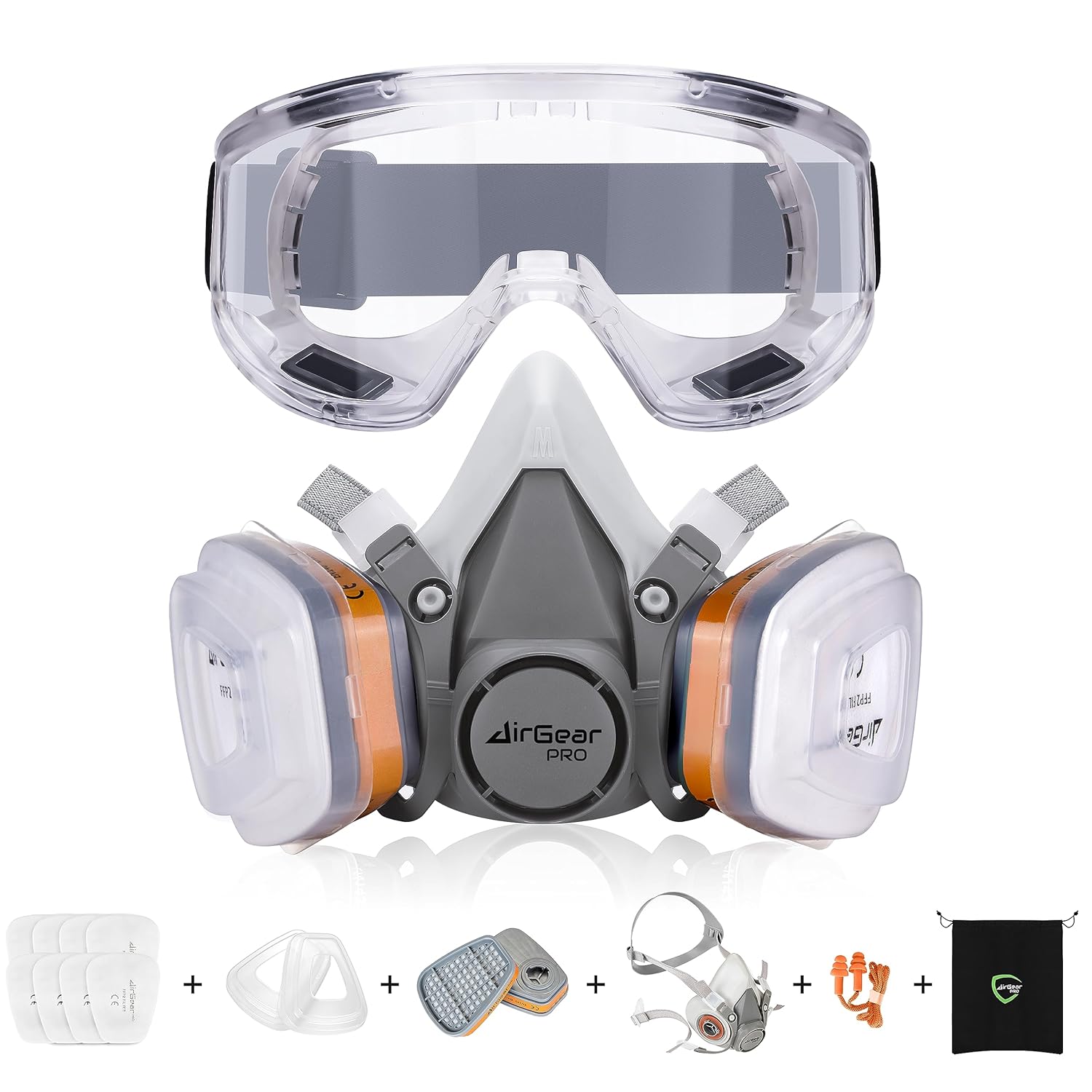 G-500 Reusable Respirator Mask With A1p2 Filters | Anti-Gas, Anti-Dust ...