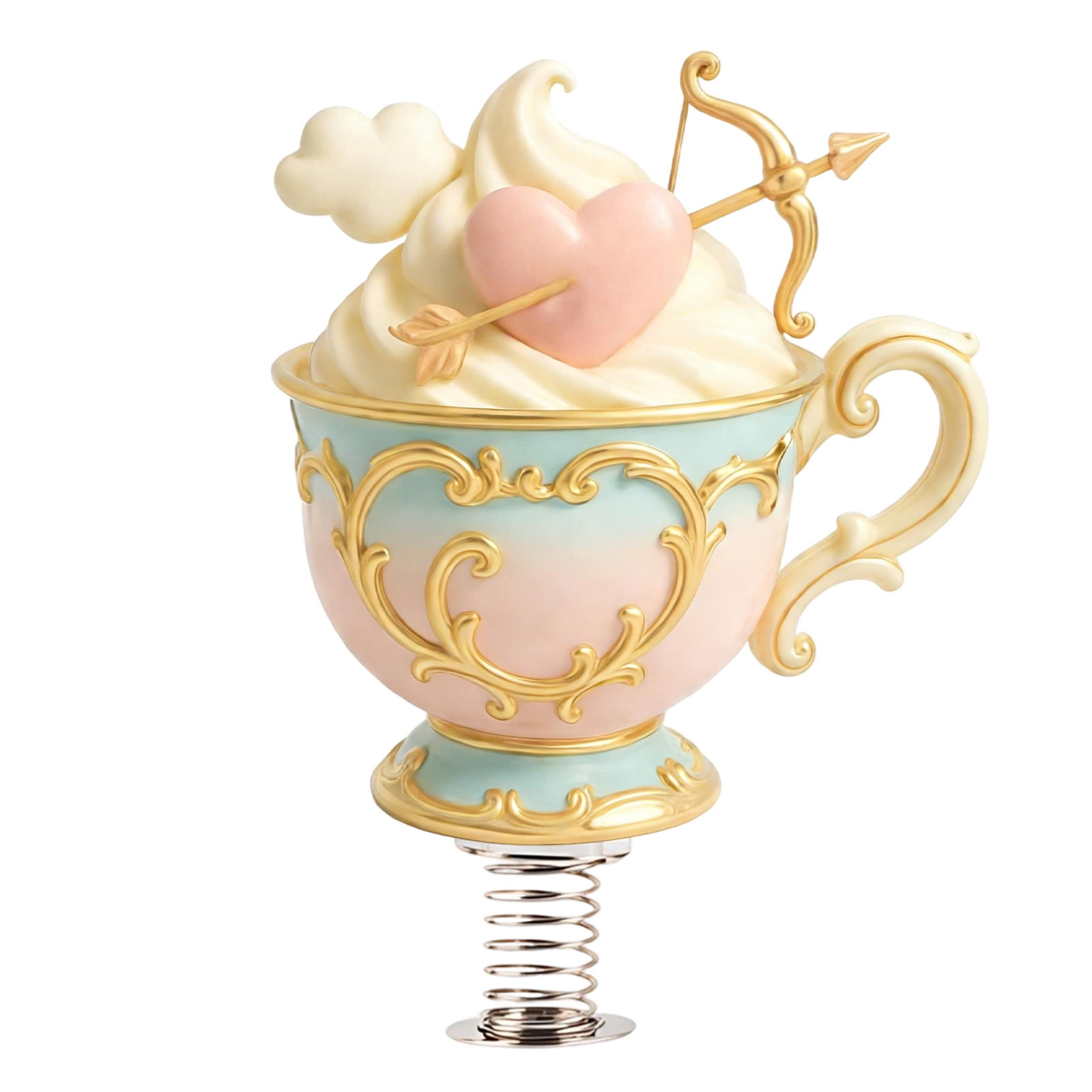 G Acrylic Tea Cup Rocking Ornament Hanging Decor With Moving Parts ...