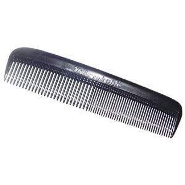 G.B.S (5 Pack) Pocket .. Comb Black Unbreakable Round .. Teeth Course ...