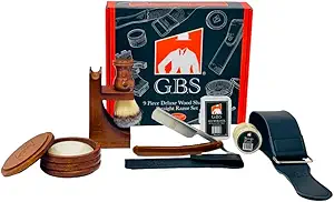 G.B.S Complete Professional Wet Shave Kit Shaving Set- Shave Box ...