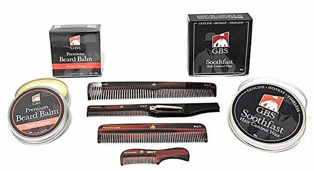 G.B.S Hair & Beard Comb Set, For Daily Grooming Kit Men Travel - Pack ...
