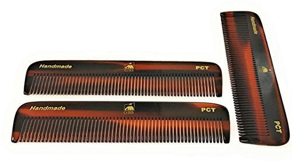 G.B.S Professional Grooming Comb - 5" Unbreakable Coarse/Fine Pocket ...