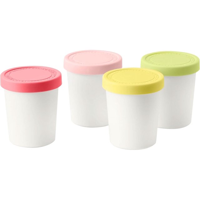 G Best US Tovolo Sweet Treat, 6 Ounce Mini Tubs Set of 4, Tight Fitting ...