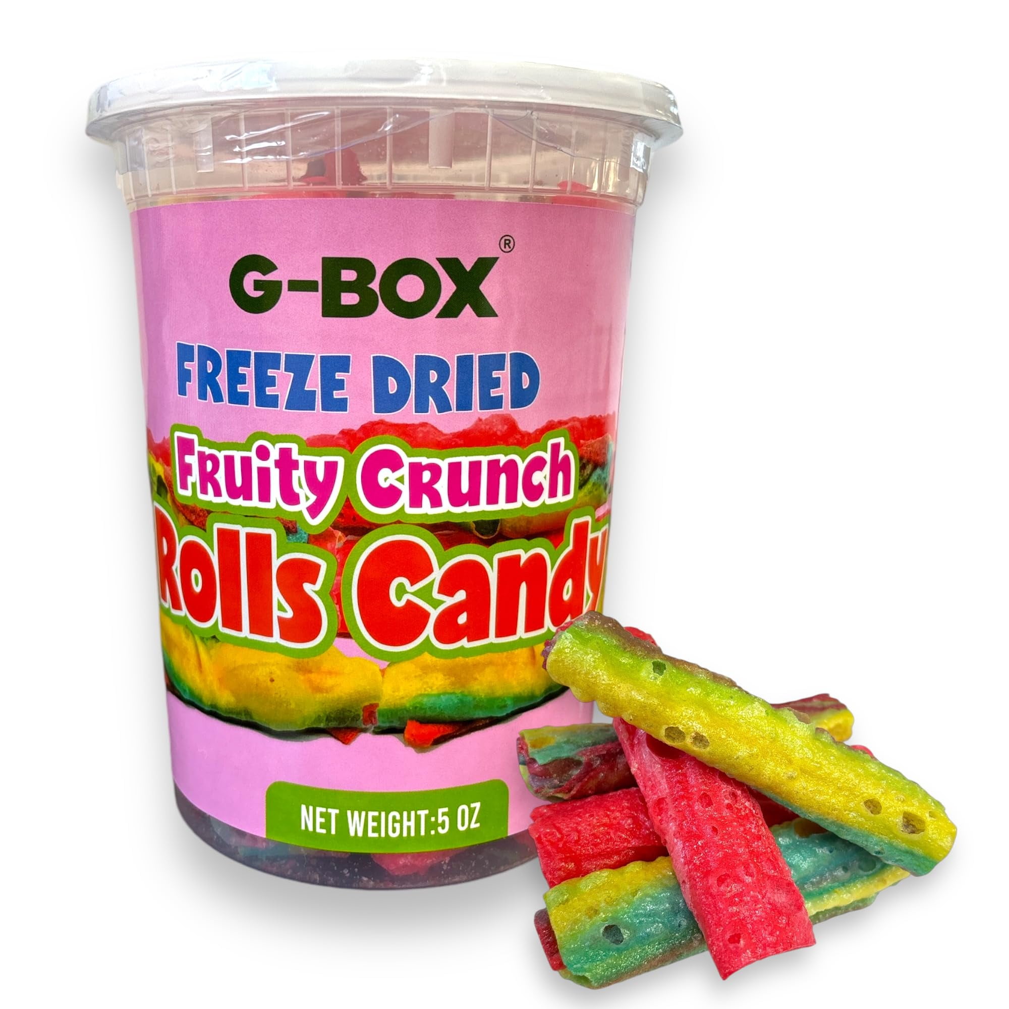 G-Box Freeze Dried Fruity DMF15 Crunch Rolls Candy, Items, Freeze Dried ...
