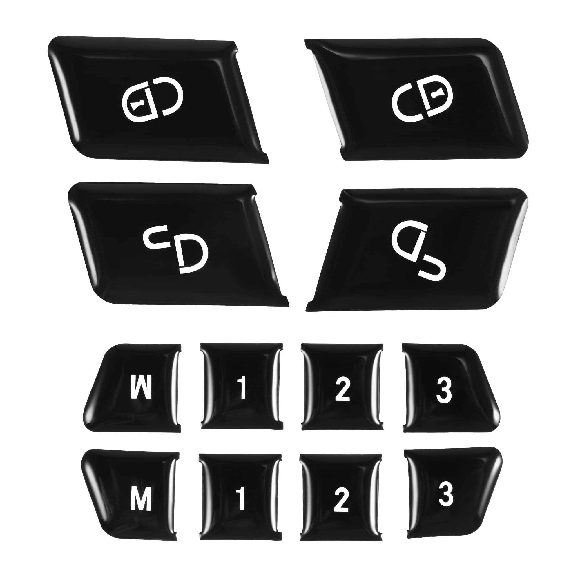 G Car Seat Memory KEF16 Button Stickers Door Lock Unlock Switch Cover ...