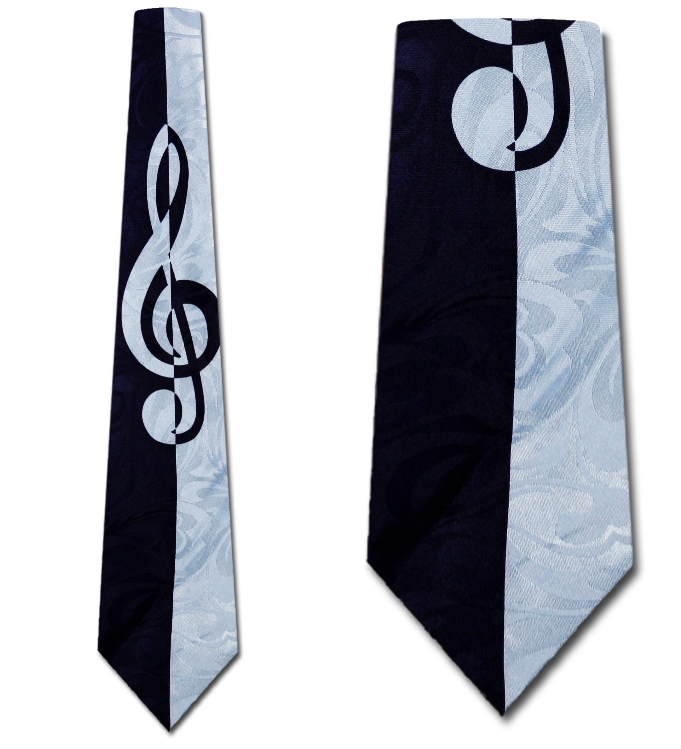 G Clef Navy and Light Blue Necktie Mens Tie by Ste - Walmart.com
