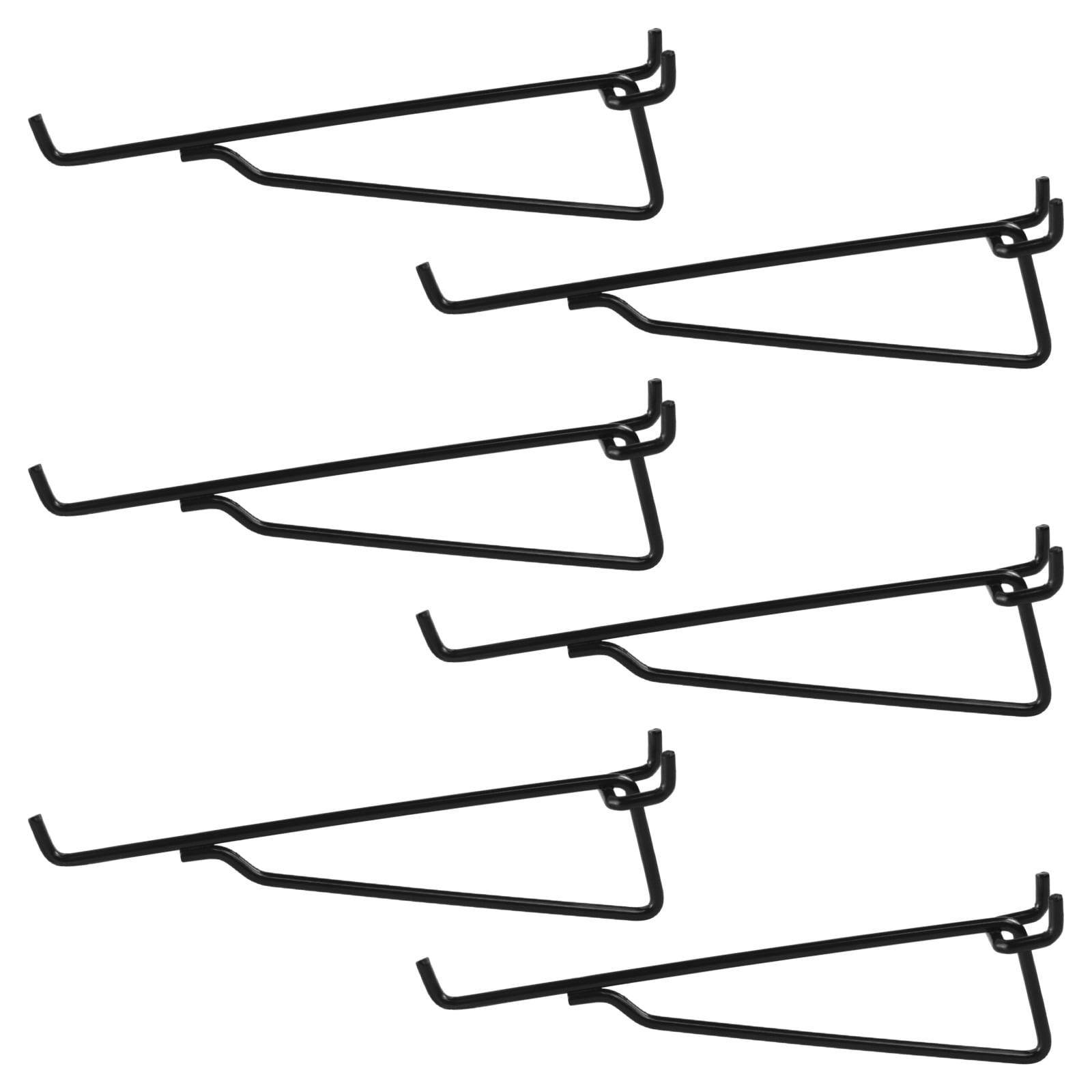 G.Core 6 Pack 8" Pegboard Shelf Hooks for Shelves & Baskets, Metal ...