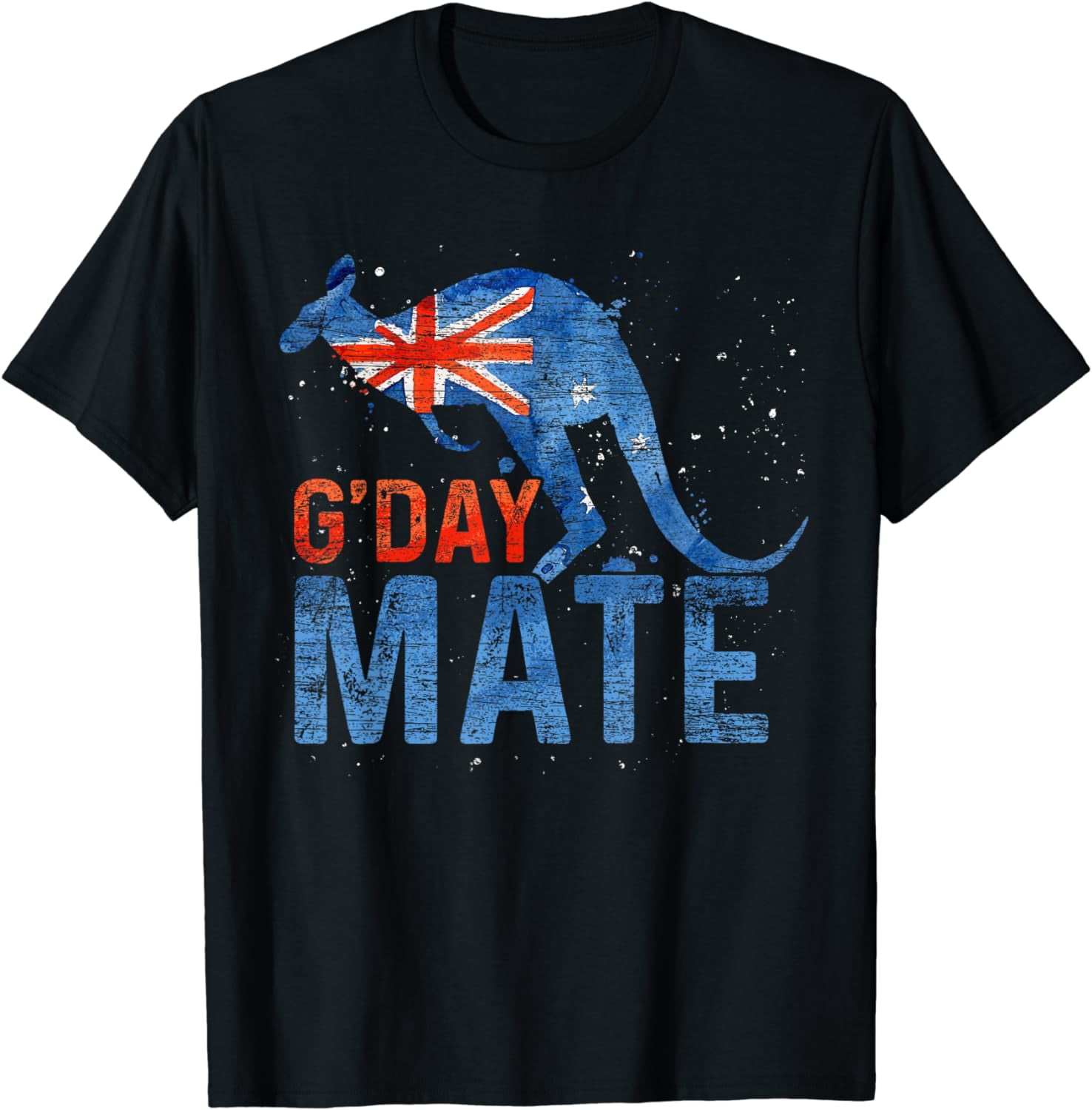 G Day Mate Kangaroo Aussie Animal Australia Flag Australia T-Shirt ...