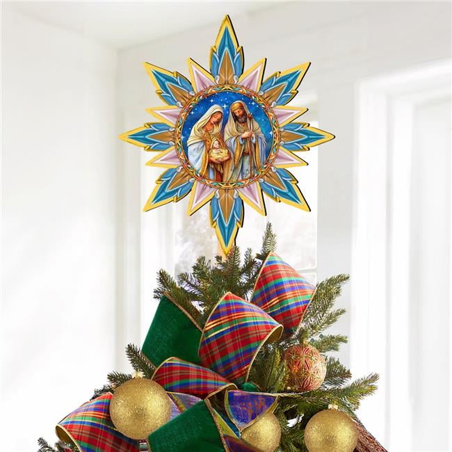 G. Debrekht 89503 Born Under Bright Star Tree Topper Wooden Decor by G ...
