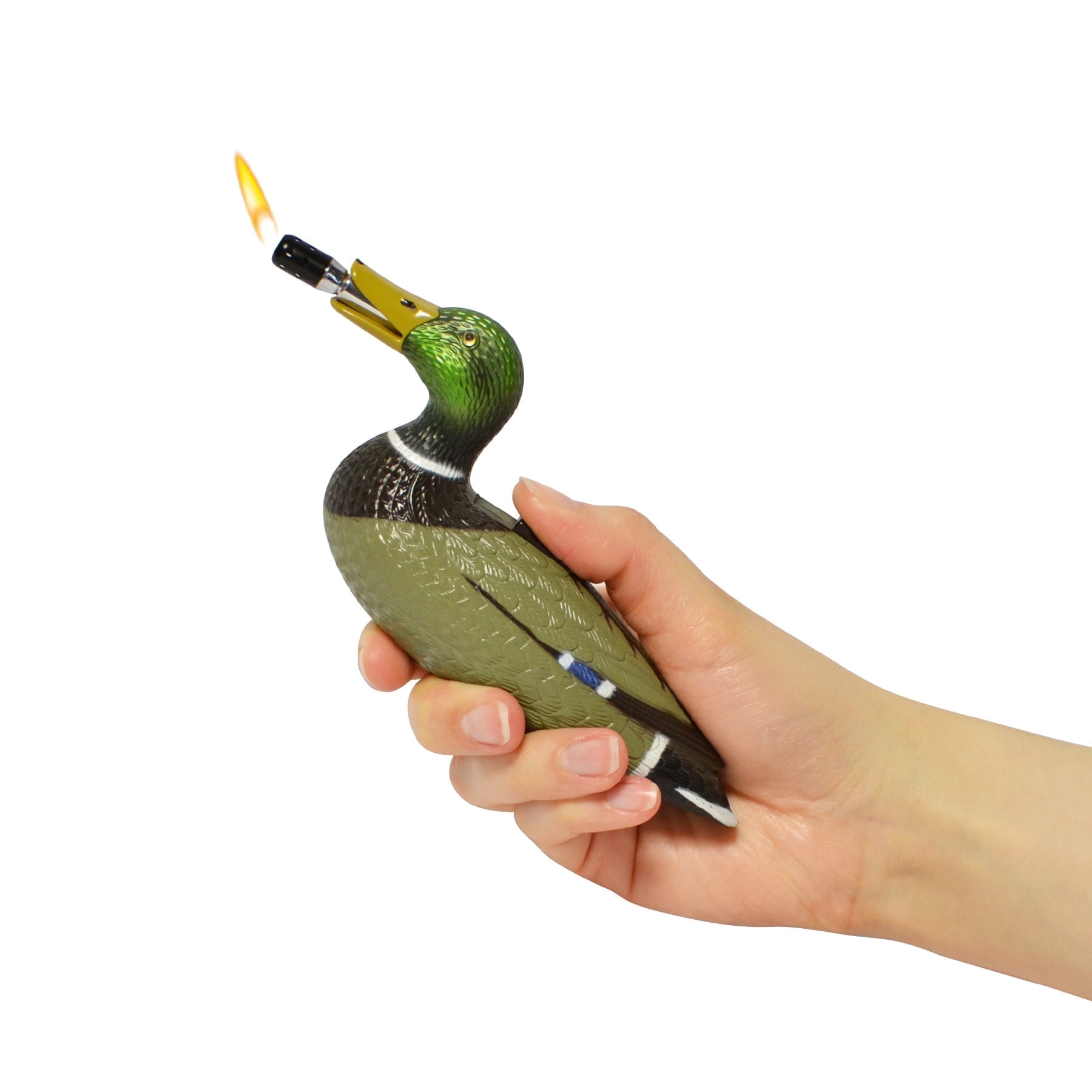 G.E.I. Mallard Duck Adjustable Butane Lighter, Green Printed, 1 Pack ...