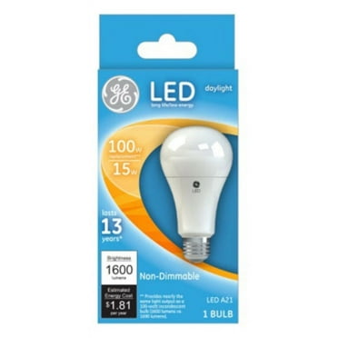 GE LED 15W (100W EQV.) DAYLIGHT DIMMABLE GENERAL PURPOSE BULB - Walmart.com