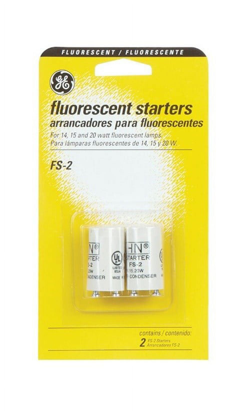 GE Lighting 64818 2 Pack 14, 15 & 20 Watt Fluorescent Starters ...