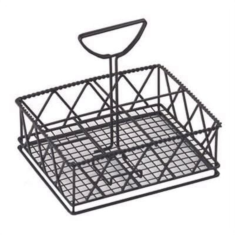 G.E.T. 4-931832 Black 5-Compartment 8 Tall Table Caddy" - Walmart.com