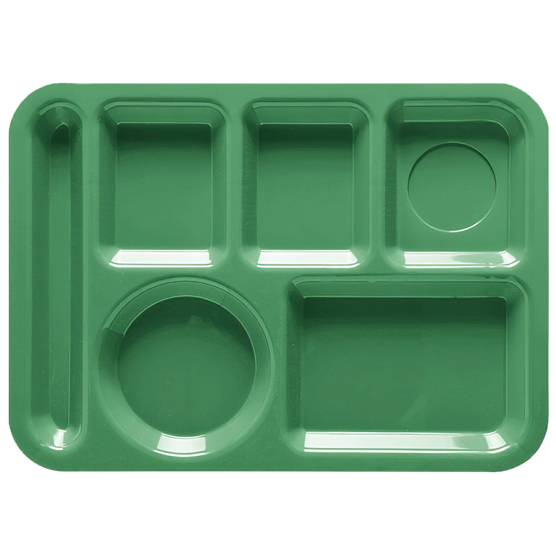 G.E.T. 6 Compartment School Cafeteria Tray, Left Handed, 10" x 14 ...
