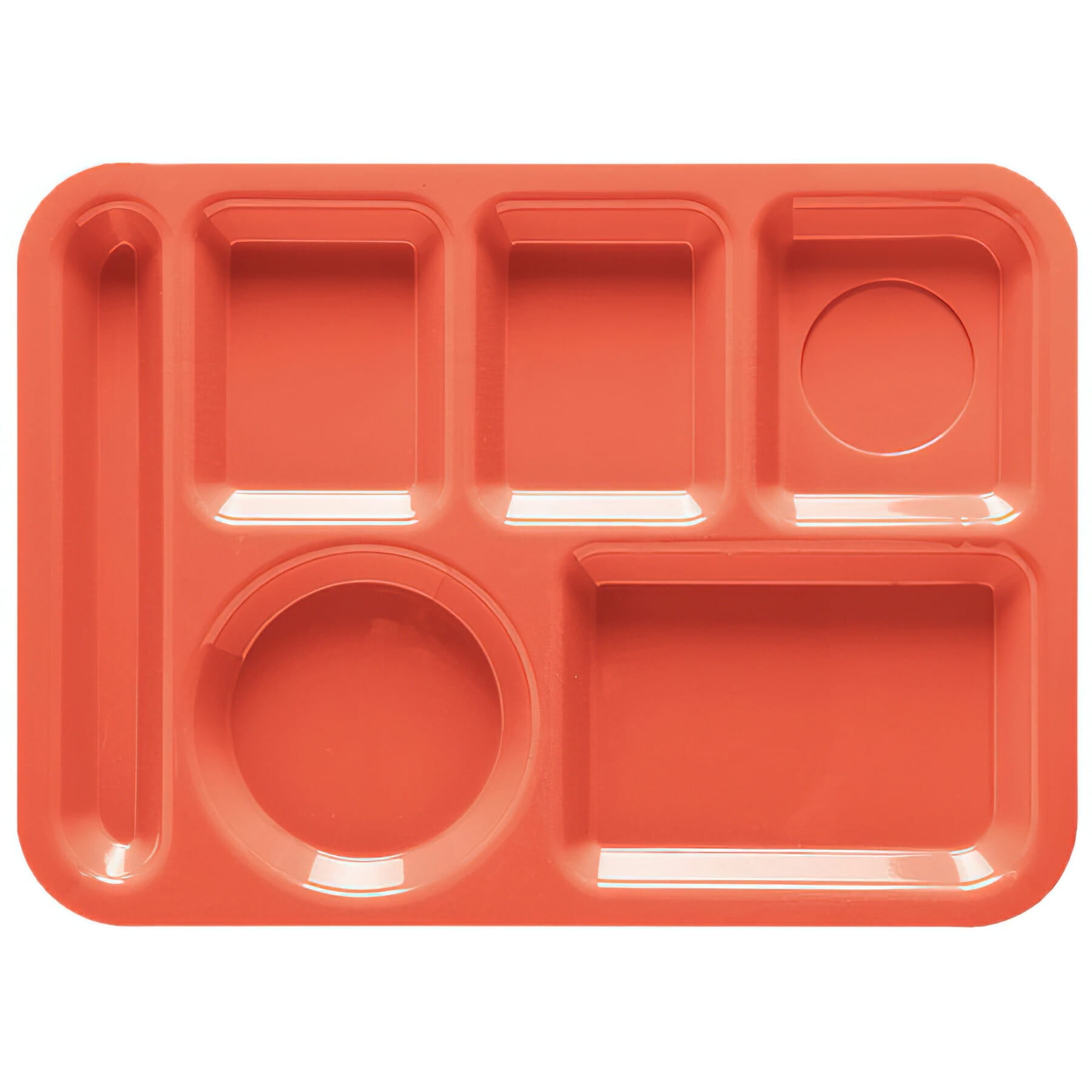 G.E.T. 6 Compartment School Cafeteria Tray, Left Handed, 10" x 14", Rio ...