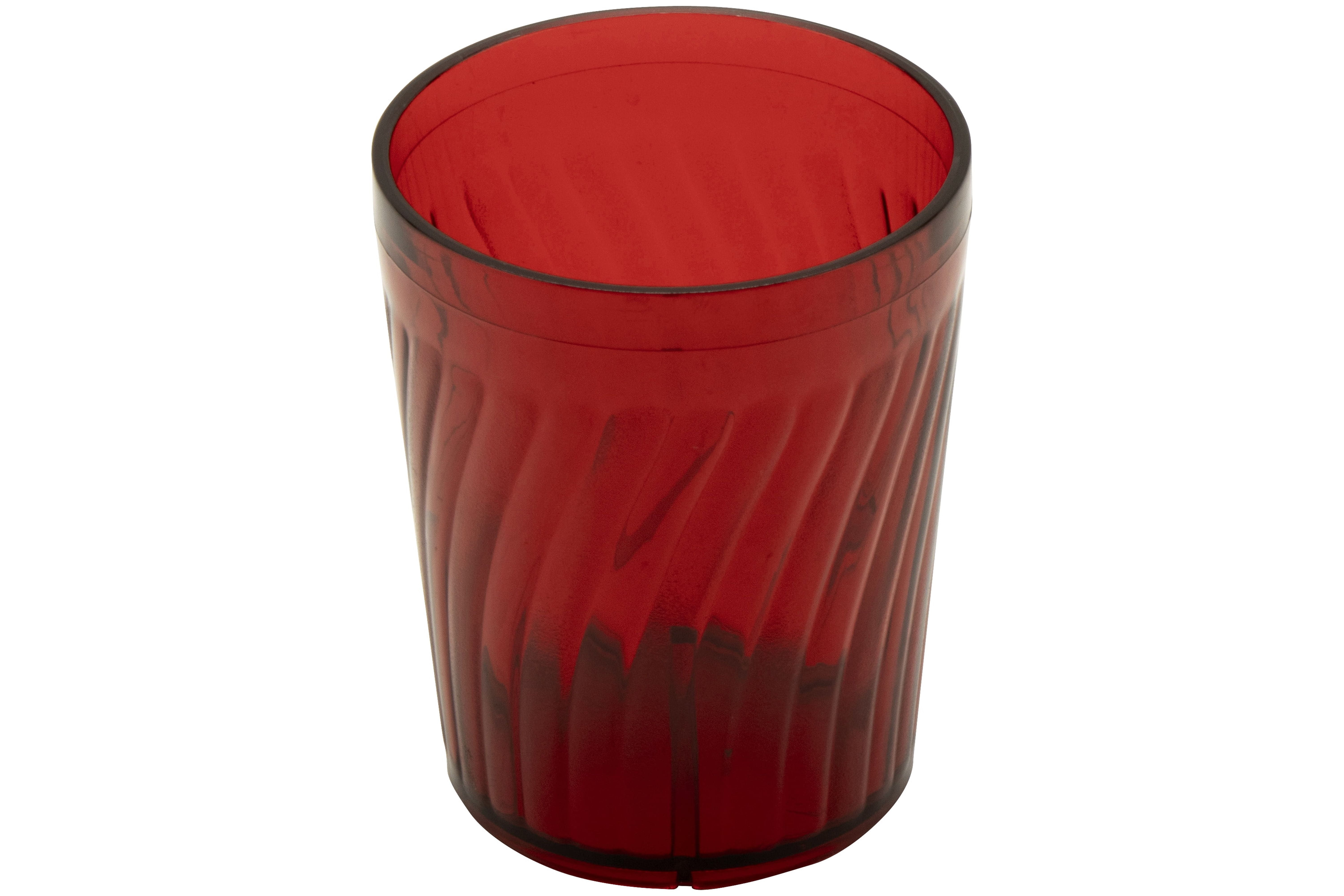 G.E.T. 6 Ounce Red Heavy-Duty Shatterproof Plastic Tumblers (Set of 4 ...