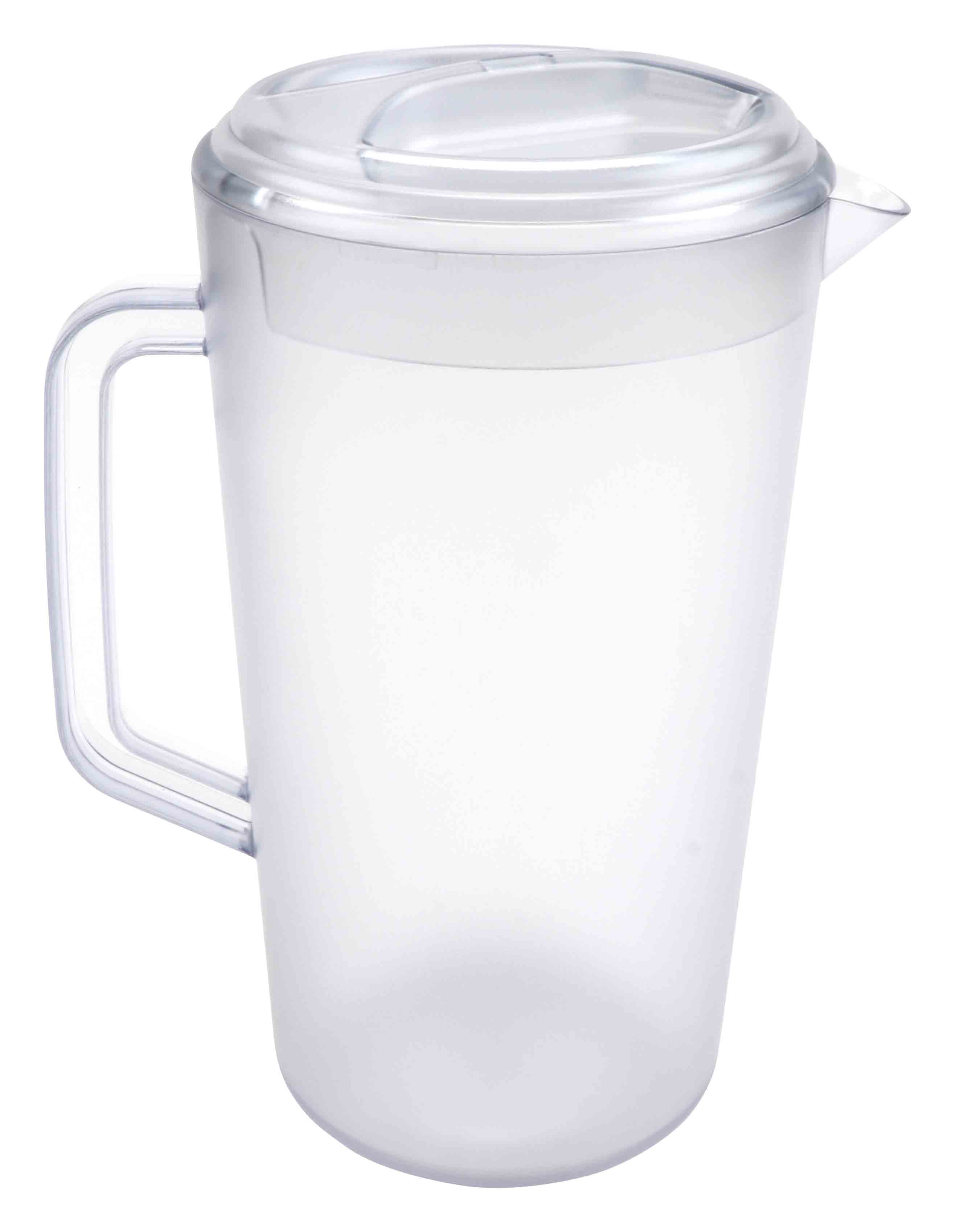 G.E.T. Enterprises 1 Gallon Plastic Pitcher, Clear, BPA-Free, With Lid ...