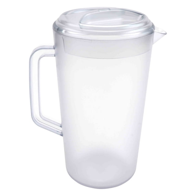 G.E.T. Heavy-Duty 1 Gallon Plastic Pitcher with Lid for Beverages ...