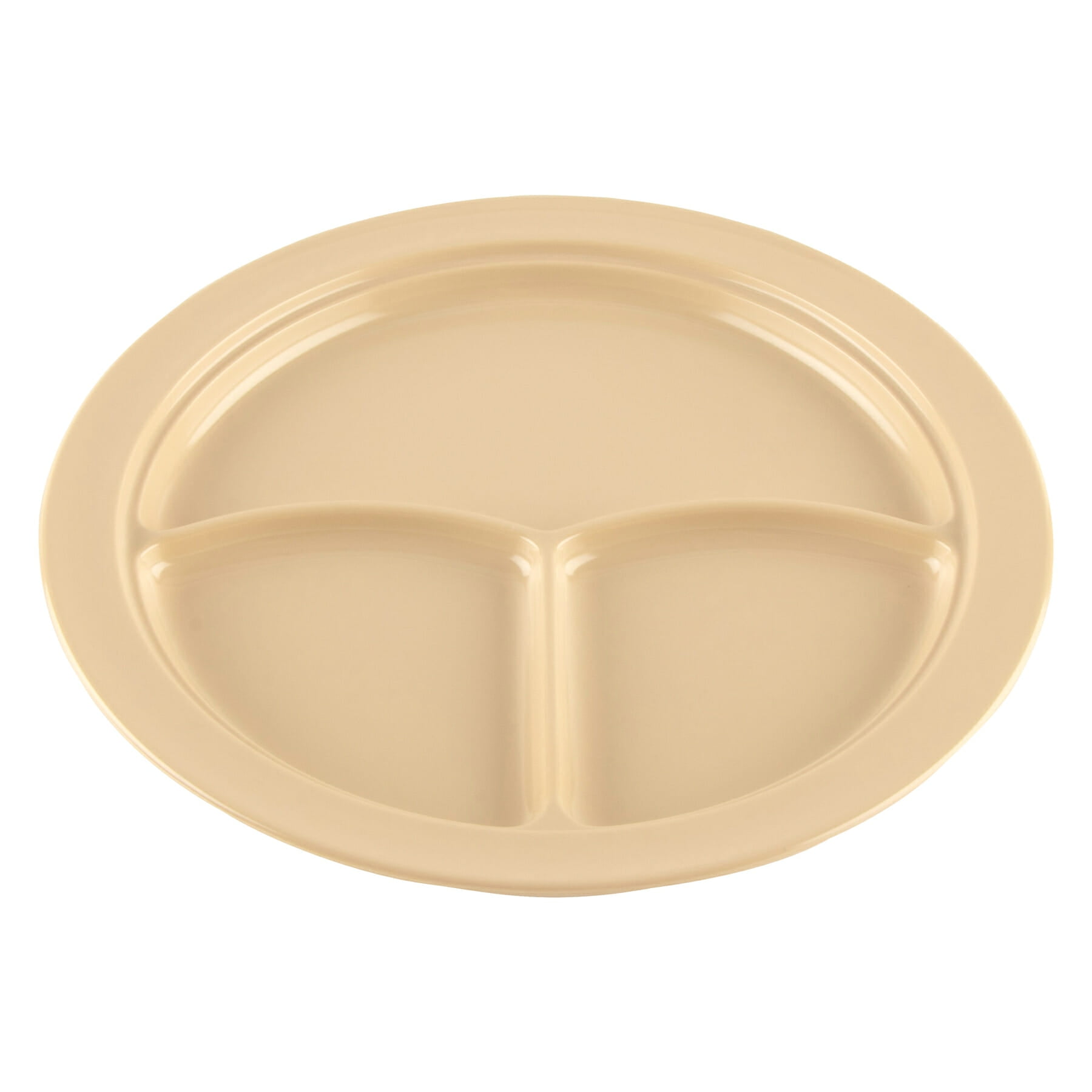 G.E.T. Heavy-Duty 3 Compartment Plastic Divided Compartment Plates ...