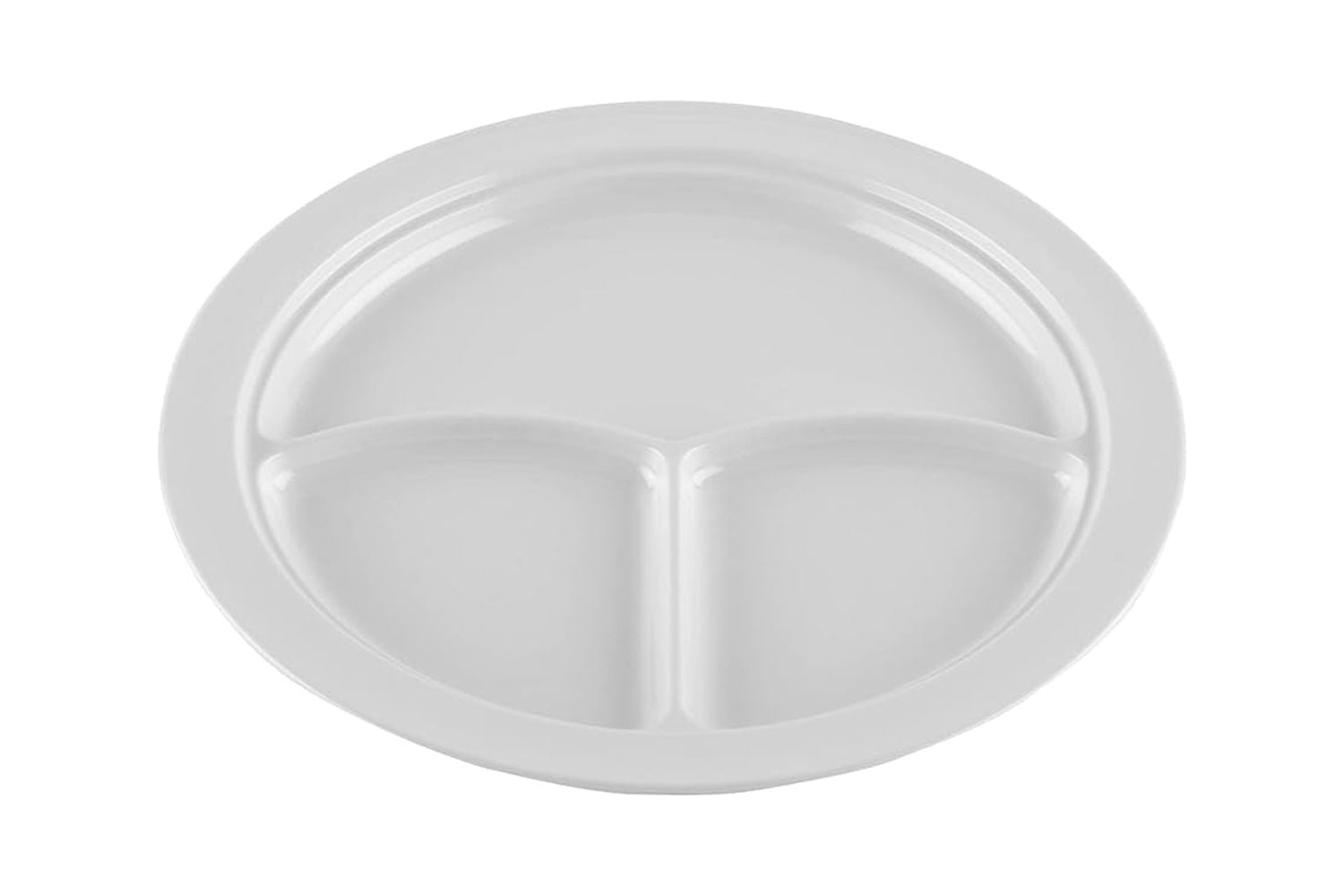 G.E.T. Heavy-Duty 3 Compartment Plastic Divided Compartment Plates ...