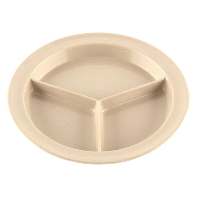 G.E.T. Heavy-Duty 3 Compartment Plastic Divided Compartment Plates ...