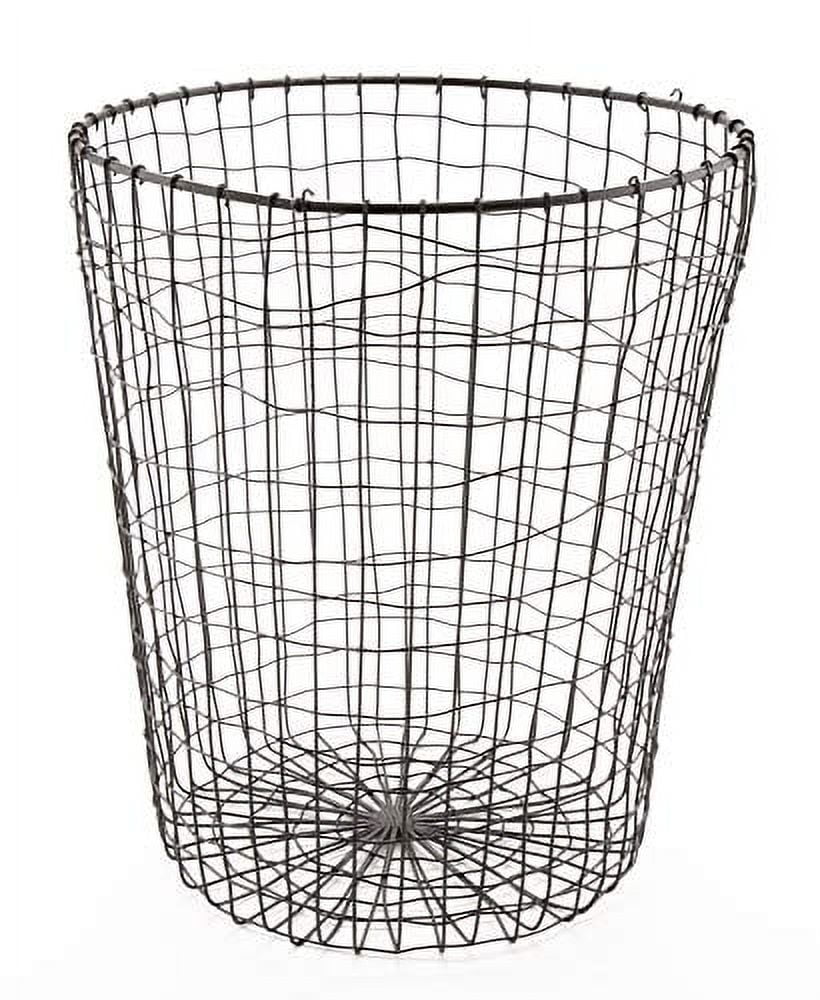 G.E.T. Round Heavy-Duty Iron Wire Utility Storage Basket for Pantry ...