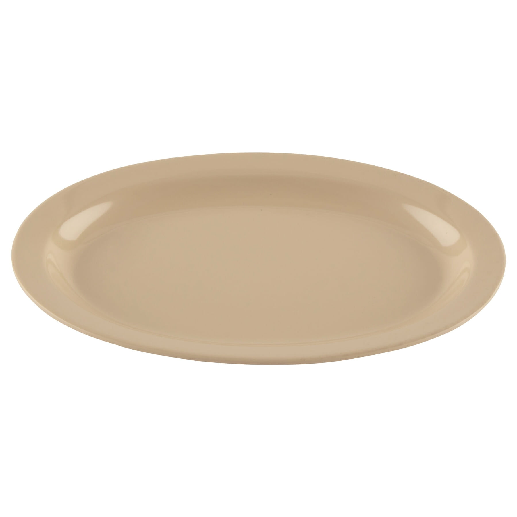 G.E.T. OP-610-T Melamine Oval Serving Platter, 10" x 6.75", Tan (Set of ...
