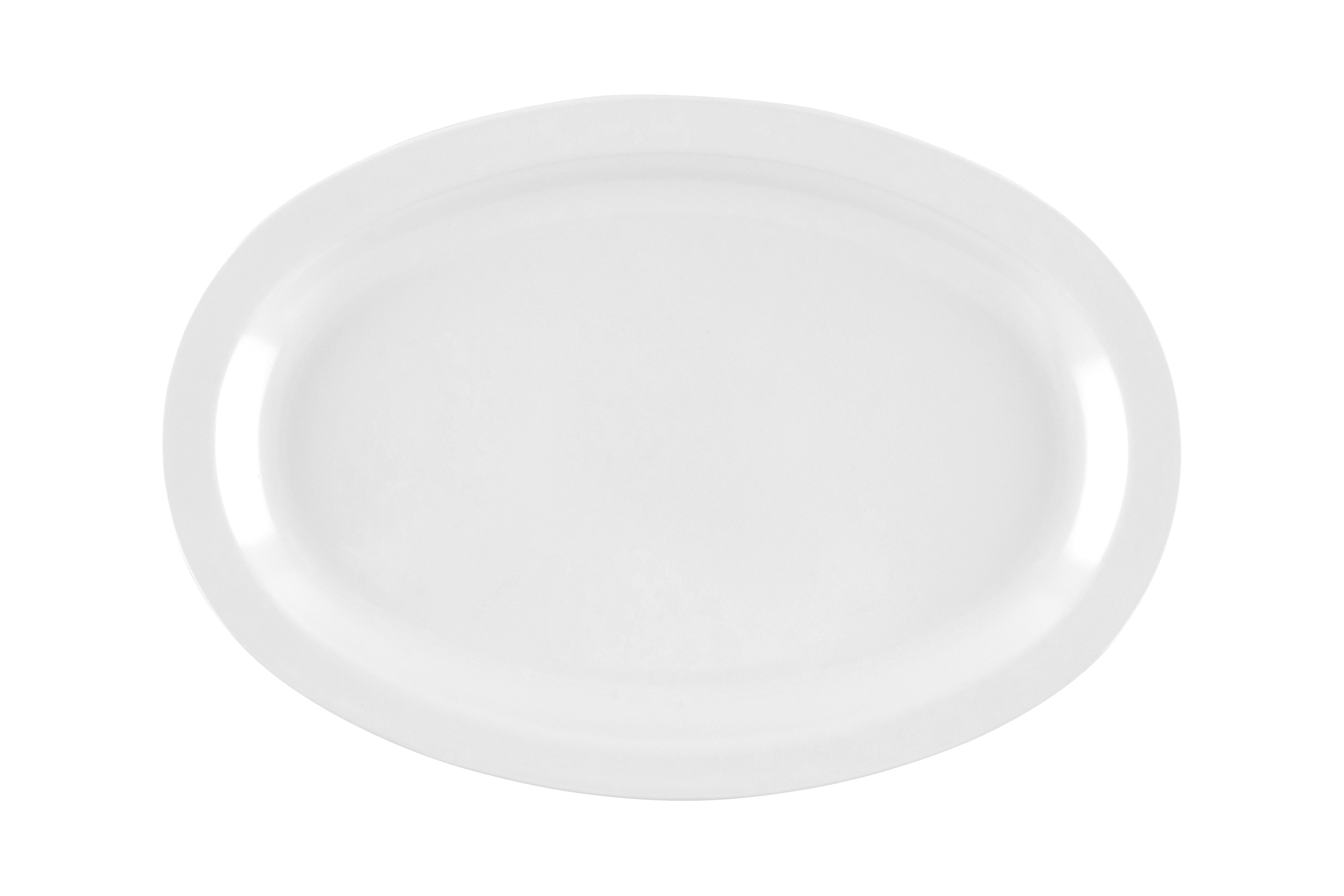 G.E.T. OP-612-W-EC Melamine Oval Serving Platter, 11.75" x 8.25", White ...