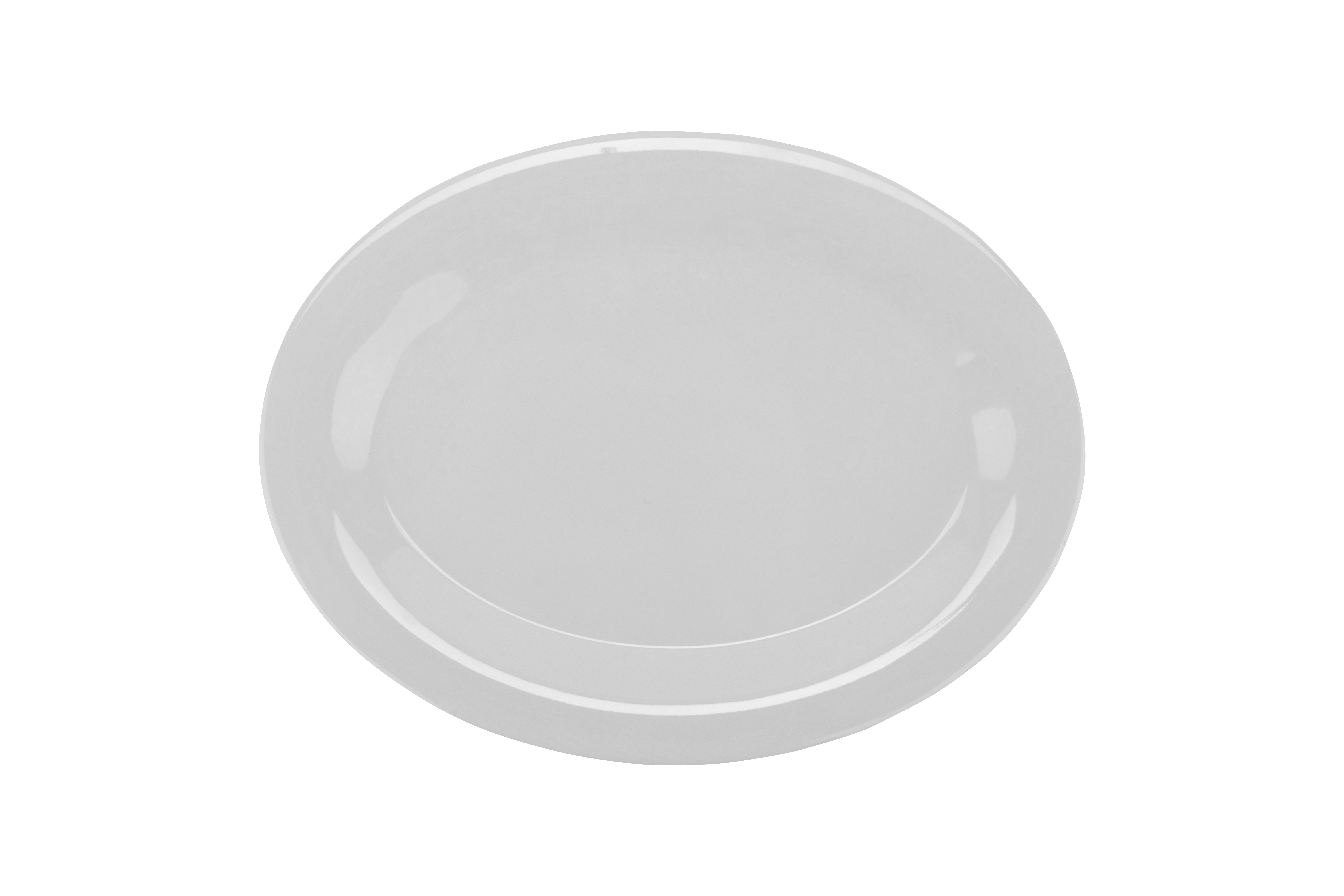 G.E.T. OP-950-DW-EC Melamine Oval Serving Platter / Dinner Plate, 9.75 ...