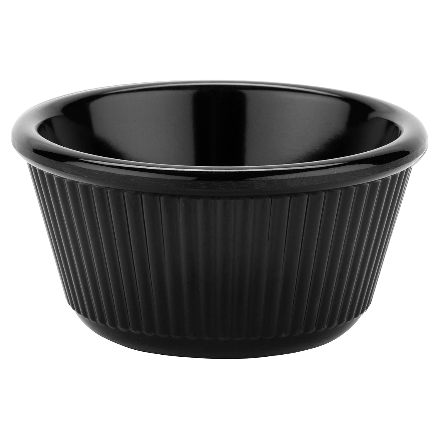 G.E.T. RM-401-BK Break-Resistant Fluted Ramekin, 4 Ounce, Black (Set of ...