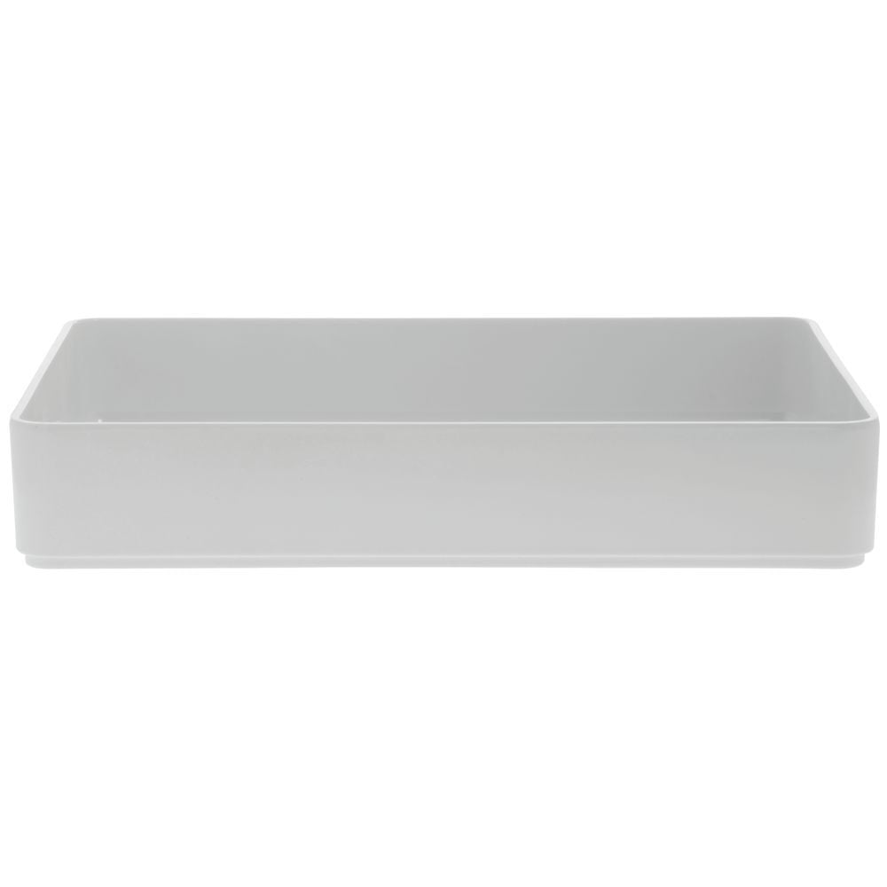 G.E.T. Rectangular White Melamine Pan - 16"L x 12"W x 2 1/2"H - Walmart.com
