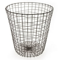 Mainstays Large Round Wire Basket with Handles, Black - Walmart.com