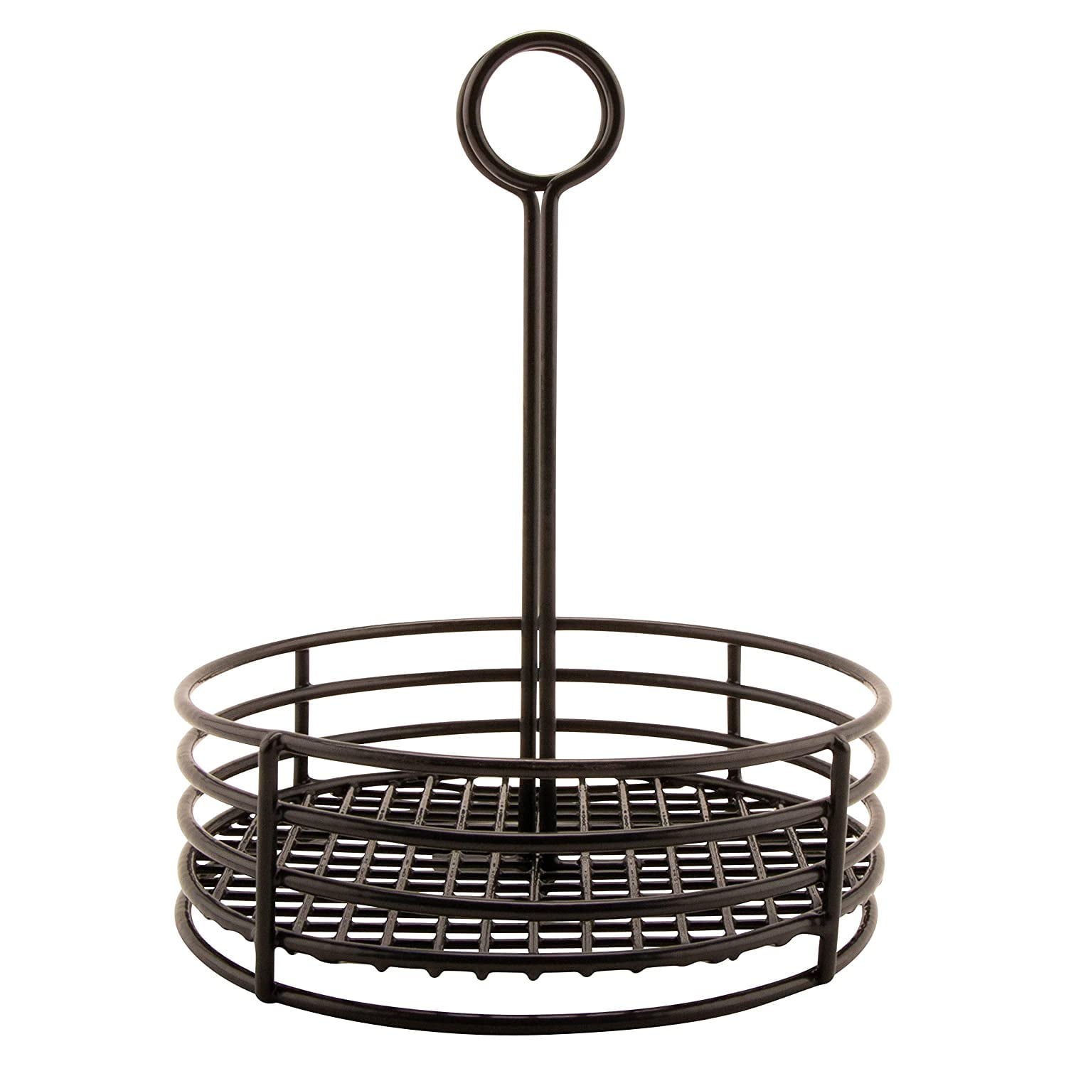 G.E.T. Round Metal Table Top Condiment Caddy with Number Holder 7.5 ...
