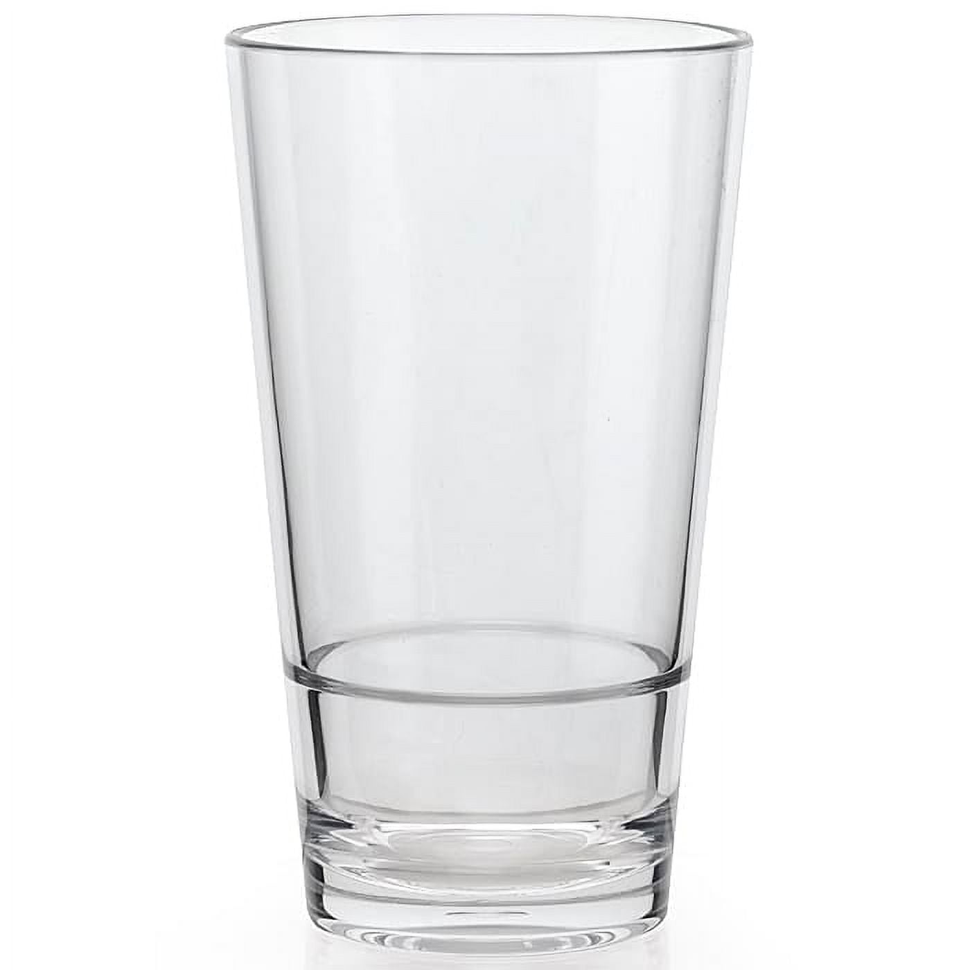 G.E.T. S-17-CL Revo BPA-Free Plastic Stackable Beer Pint Glasses, 16 ...