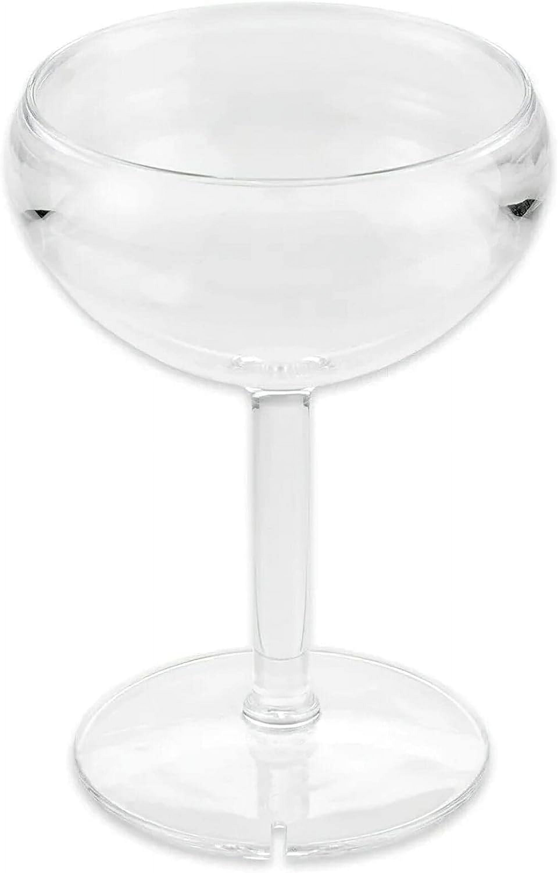 G.E.T. SW-1403-1-SAN-CL Heavy-Duty Shatterproof Plastic Margarita Glasses, BPA Free, 12 Ounce ...