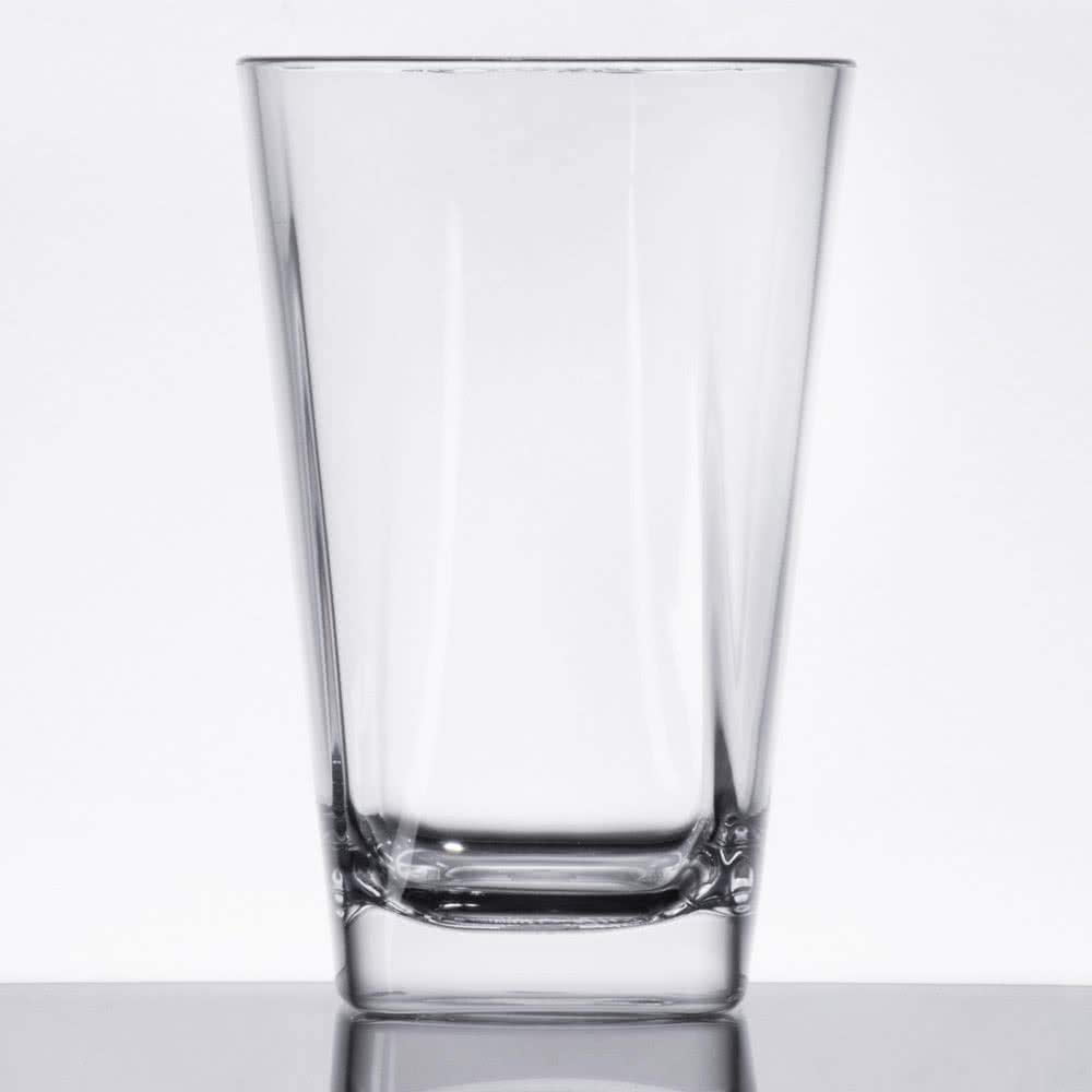 G.E.T. Shatterproof Highball Cocktail Glass, 12 Ounce, Square Bottom ...