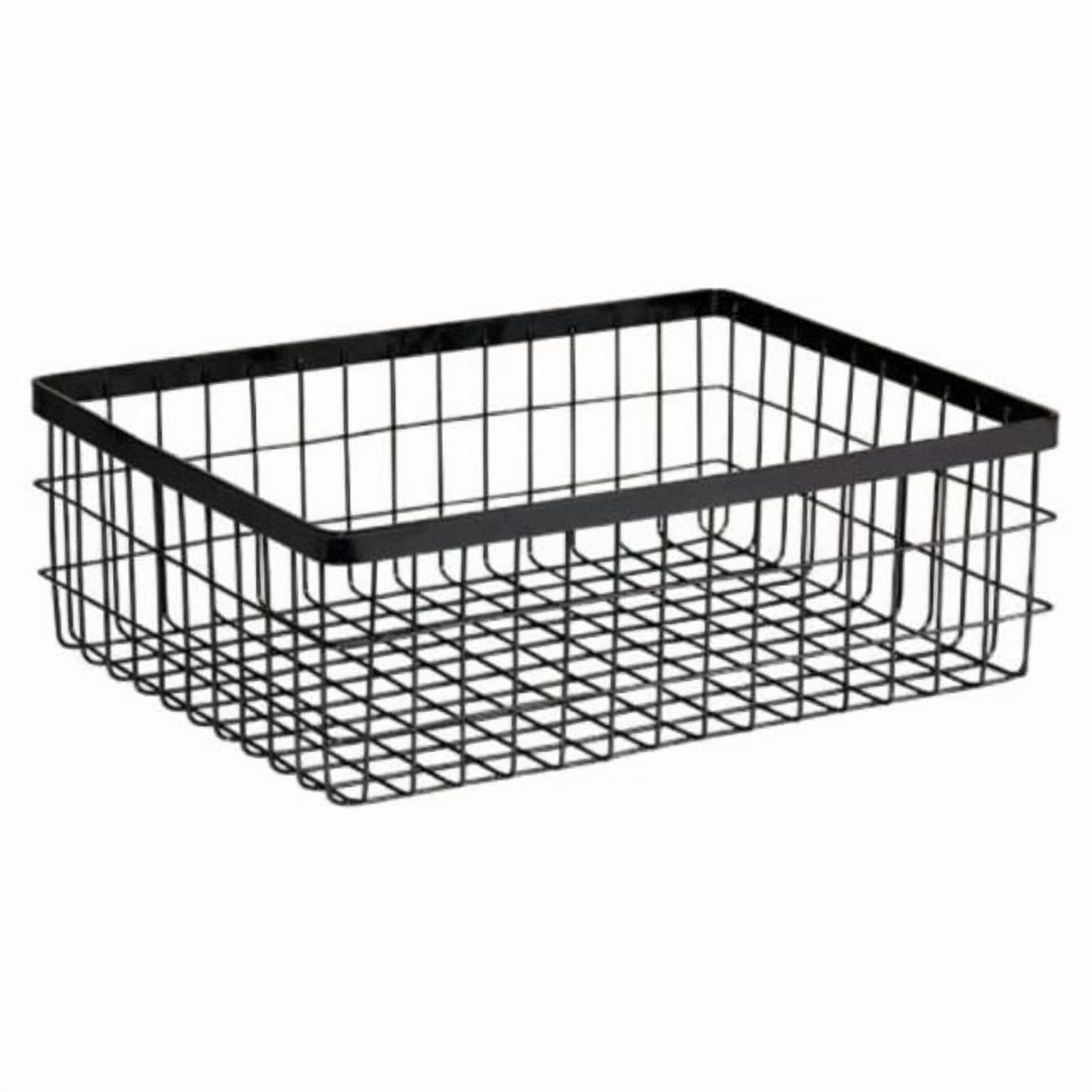 G.E.T. WB-1294-MG Rectangular Metal Storage Wire Basket for Pantry ...