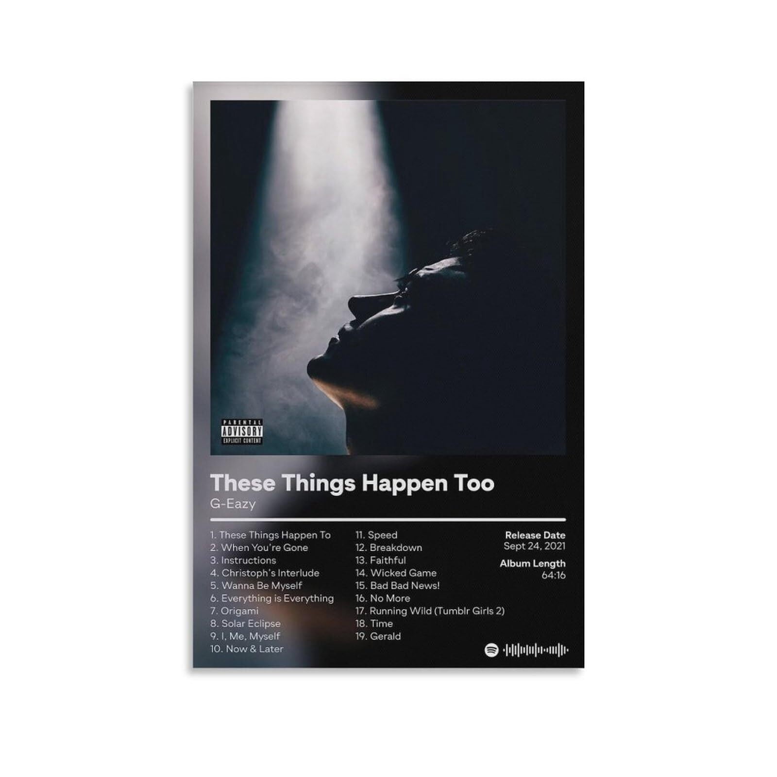 G Eazy These Things Happen Too Poster 022 Canvas Poster Wall Decorative ...