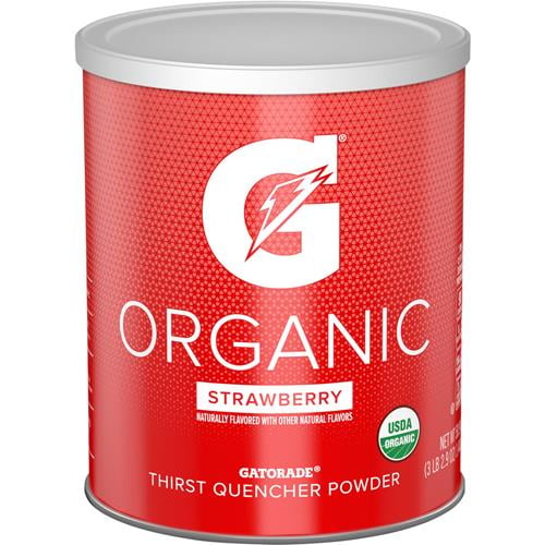 G Essntl Organic Gatorade Thirst Quencher Powder, Strawberry, 50.9 Oz ...