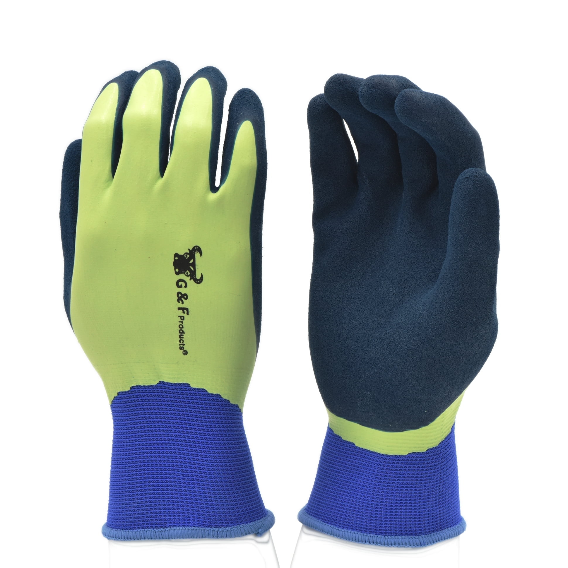 G & F Heavy Duty Yard Working Men's Gloves, Utility Hardware, Double ...