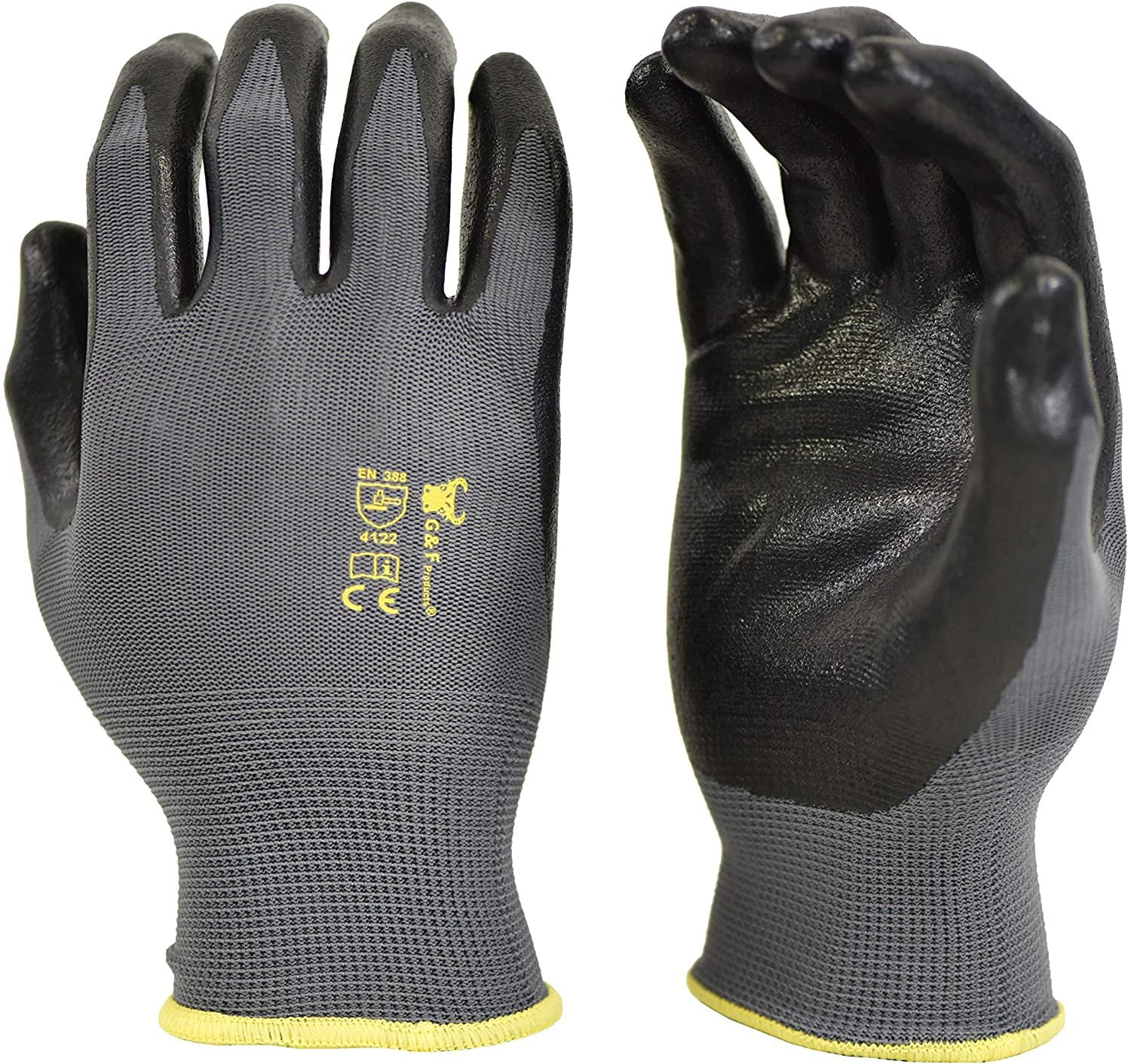 G & F Gloves 1519 Endurance Pro Seamless Knit Nylon Gloves with Micro ...