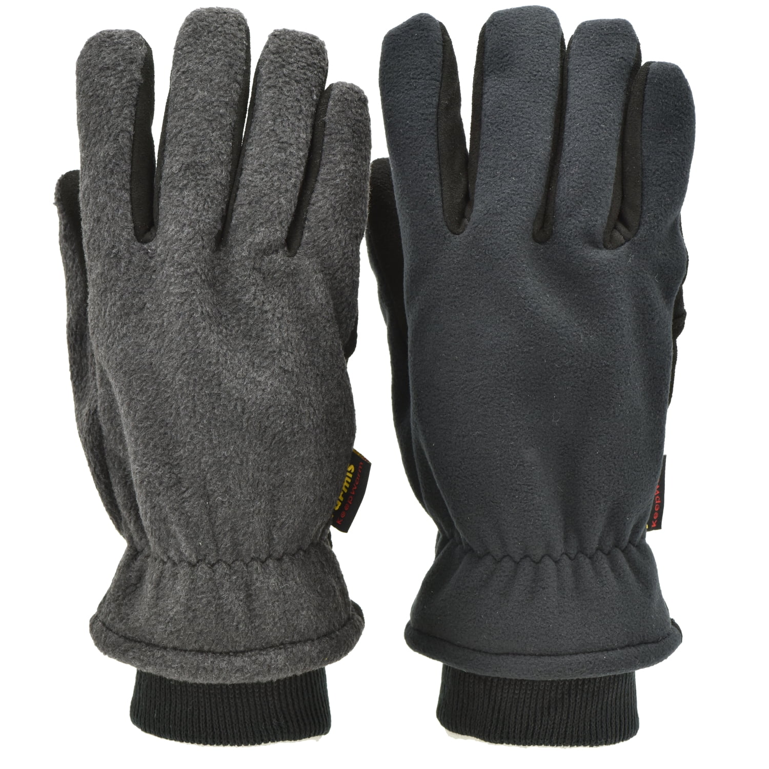 G & F 3M Thinsulate Lined Winter Outdoor Thermal Finger Gloves, Black ...