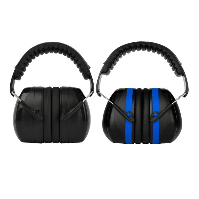 G & F Products Safety Ear Muffs, 2 pack, 34 dB NRR noise reduction ...